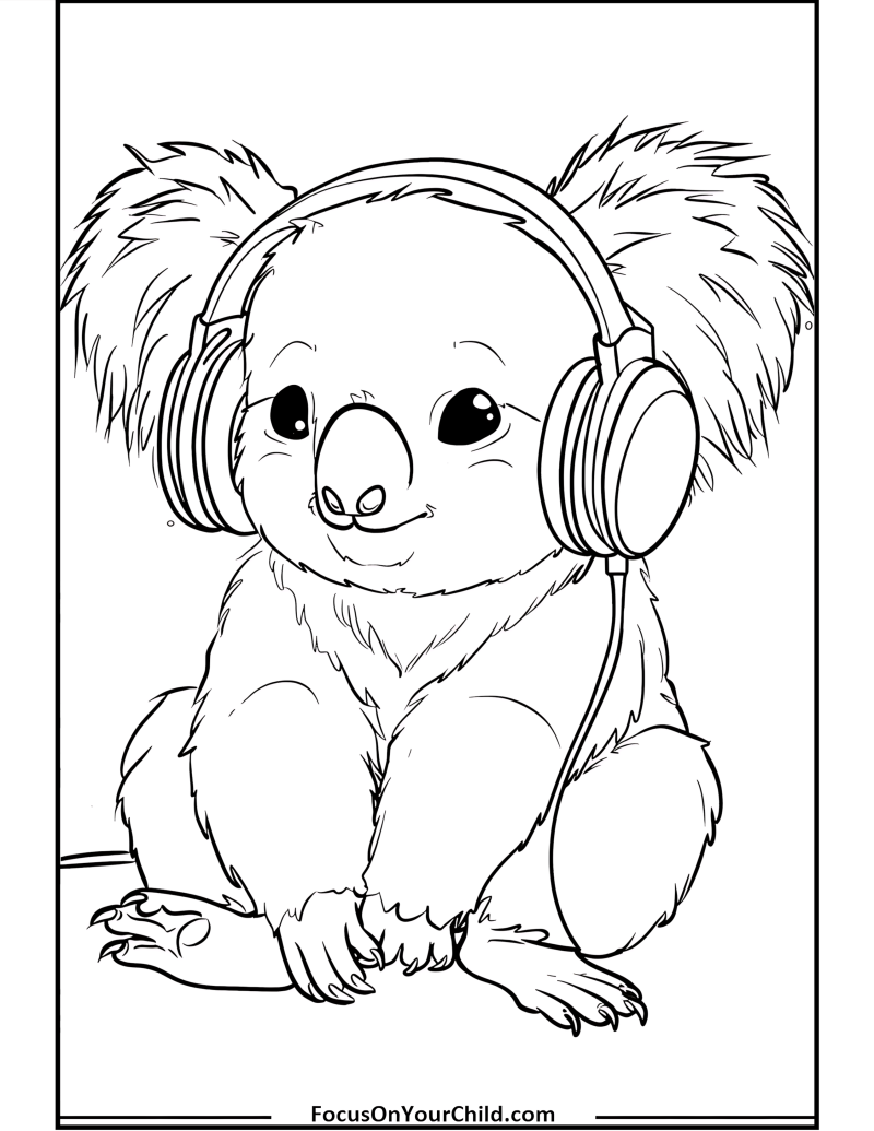 50+ Koala Coloring Pages (Free PDF Printables)