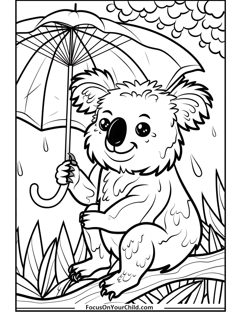 50+ Koala Coloring Pages (Free PDF Printables)