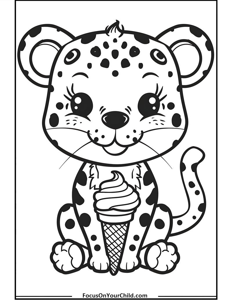 50+ Leopard Coloring Pages (Free PDF Printables)
