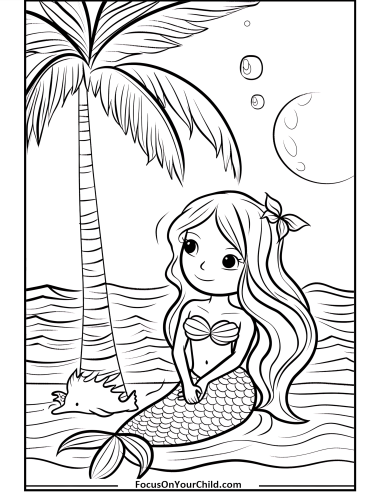 50+ Mermaid Coloring Pages (Free PDF Printables)