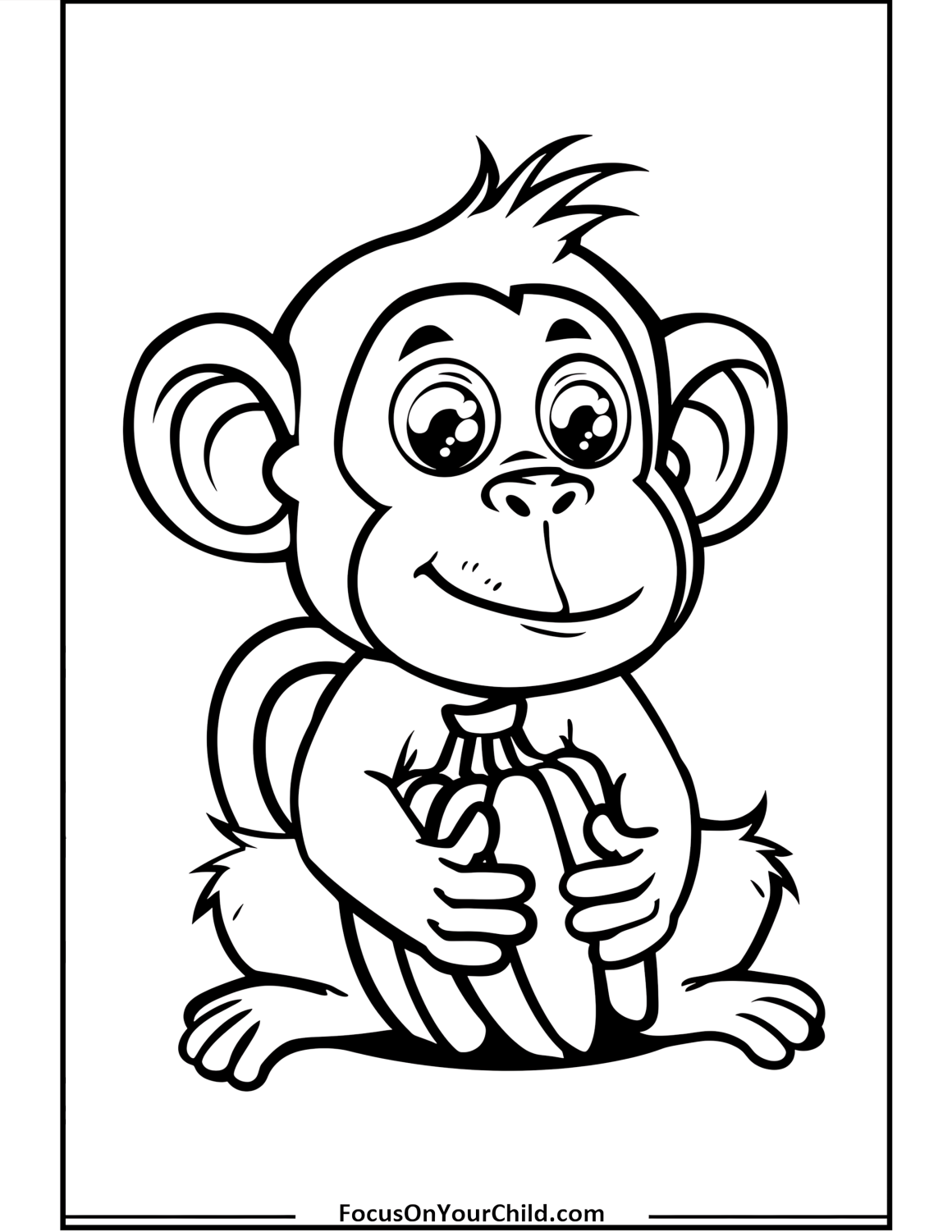 50+ Monkey Coloring Pages (Free PDF Printables)
