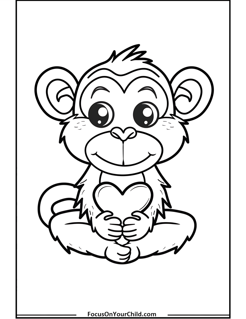 50+ Monkey Coloring Pages (Free PDF Printables)
