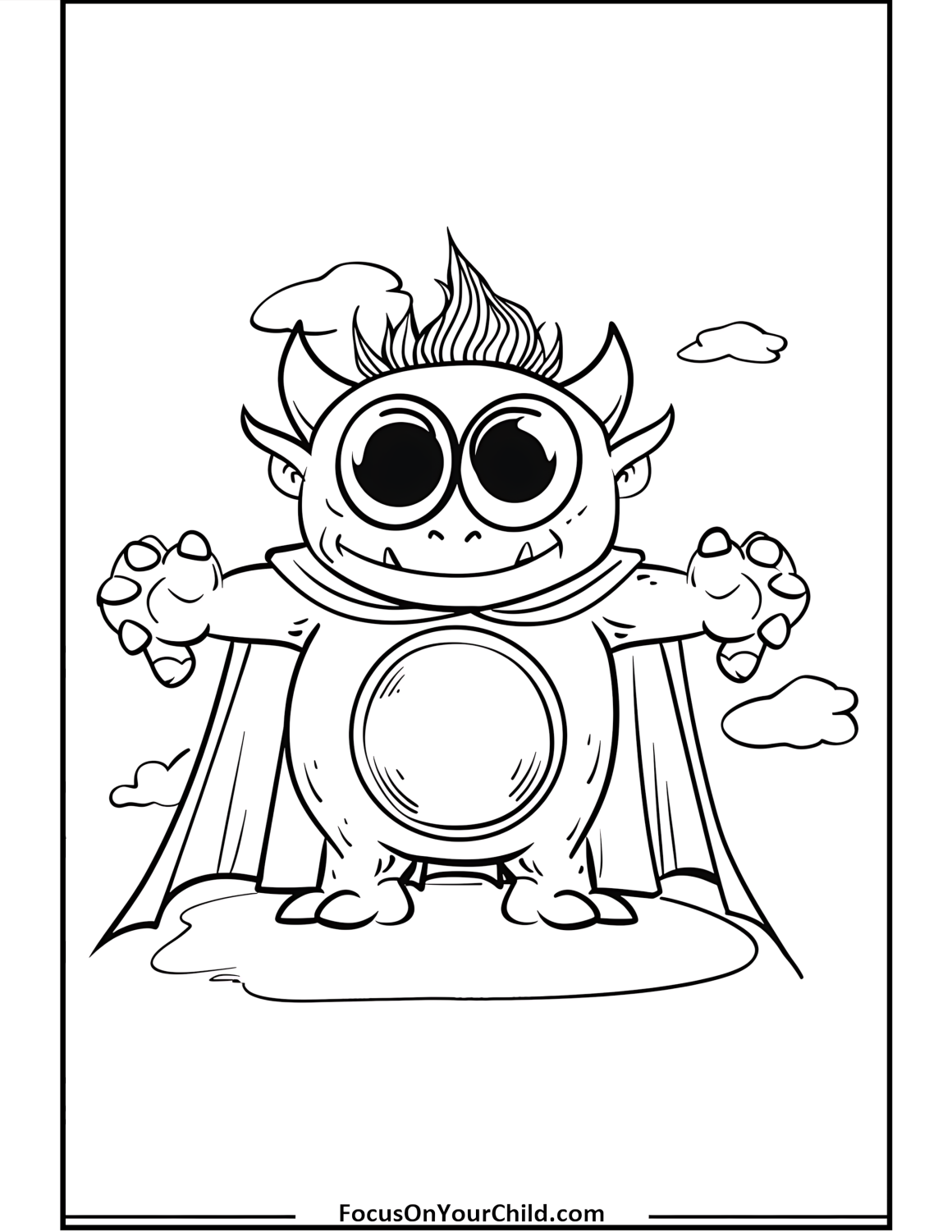 50+ Monster Coloring Pages (Free PDF Printables)