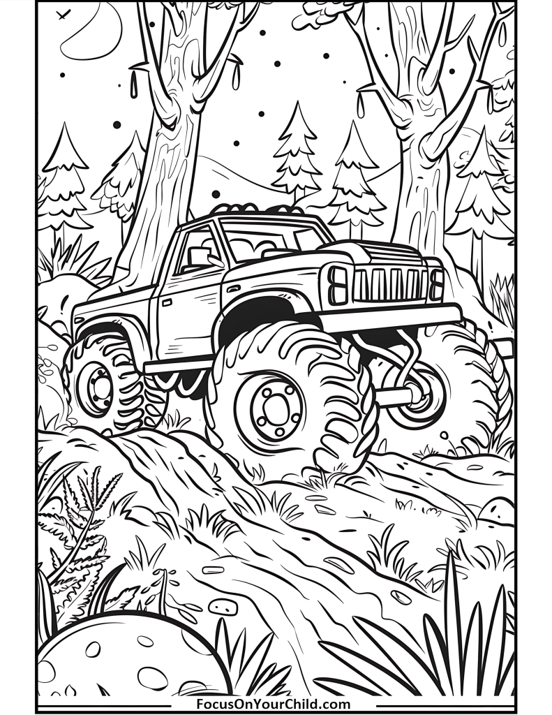 50+ Monster Truck Coloring Pages (Free PDF Printables)