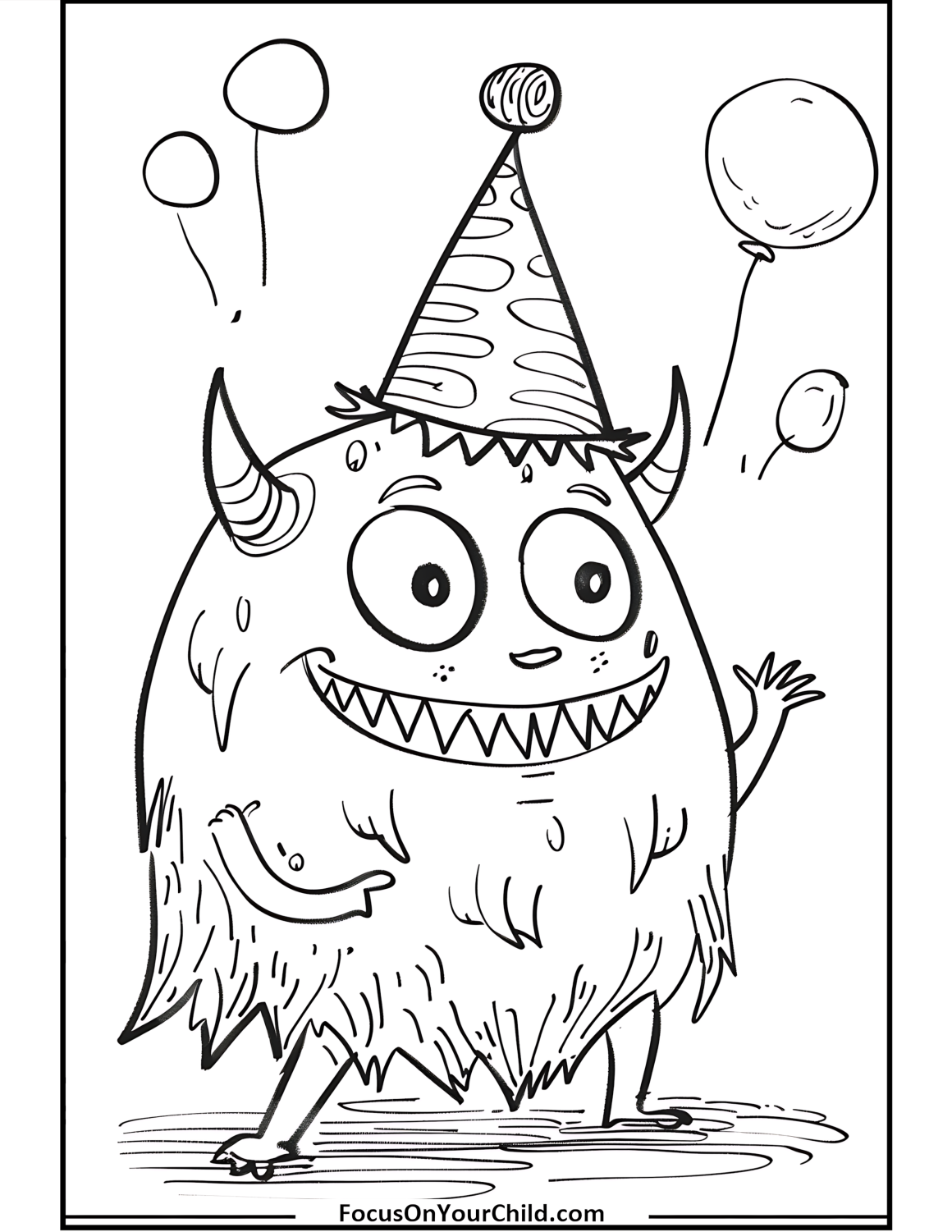 50+ Monster Coloring Pages (Free PDF Printables)