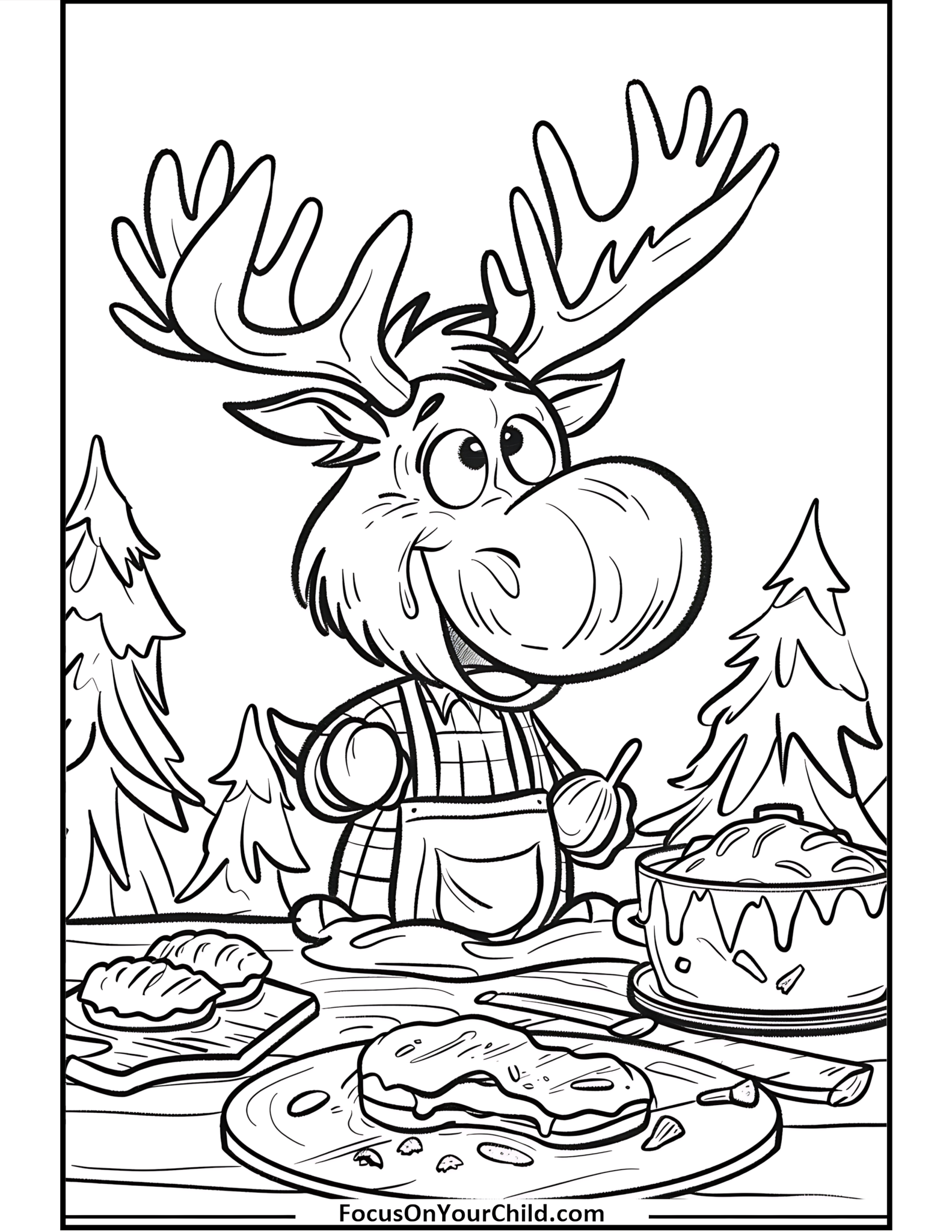 50+ Moose Coloring Pages (Free PDF Printables)