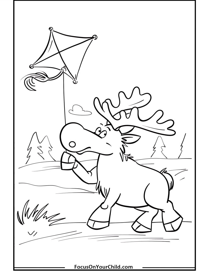 50+ Moose Coloring Pages (Free PDF Printables)