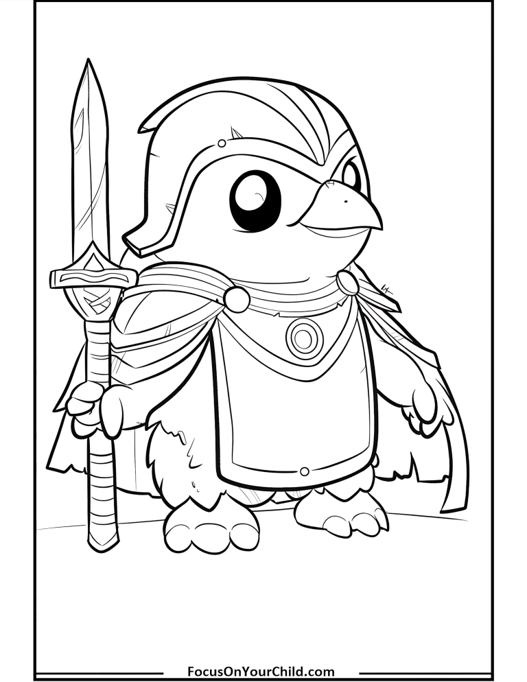 Captivating Warriors Coloring Pages for Kids