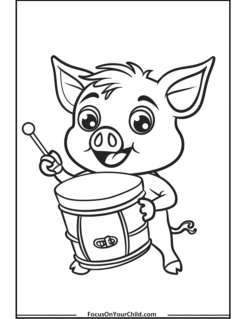 50+ Pig Coloring Pages (Free PDF Printables)