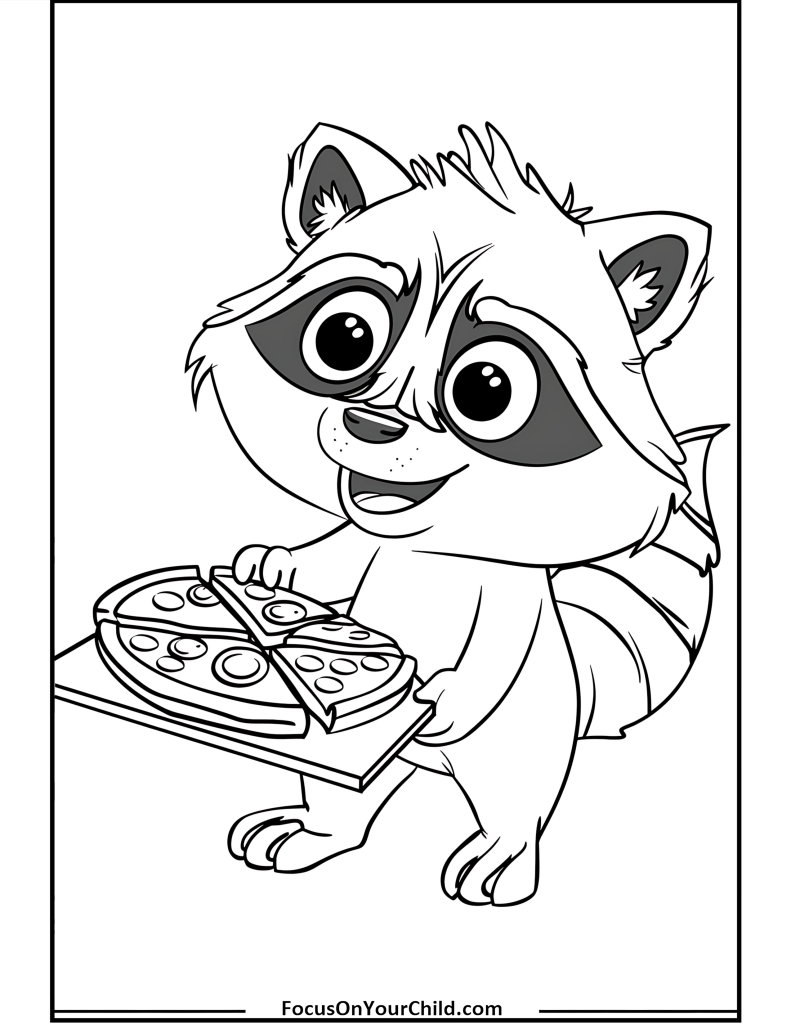 50+ Raccoon Coloring Pages (Free PDF Printables)