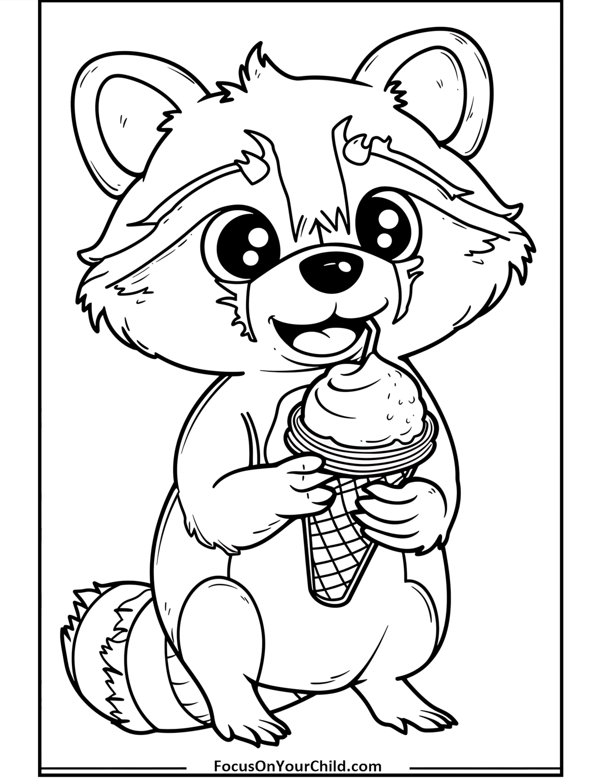 50+ Raccoon Coloring Pages (Free PDF Printables)