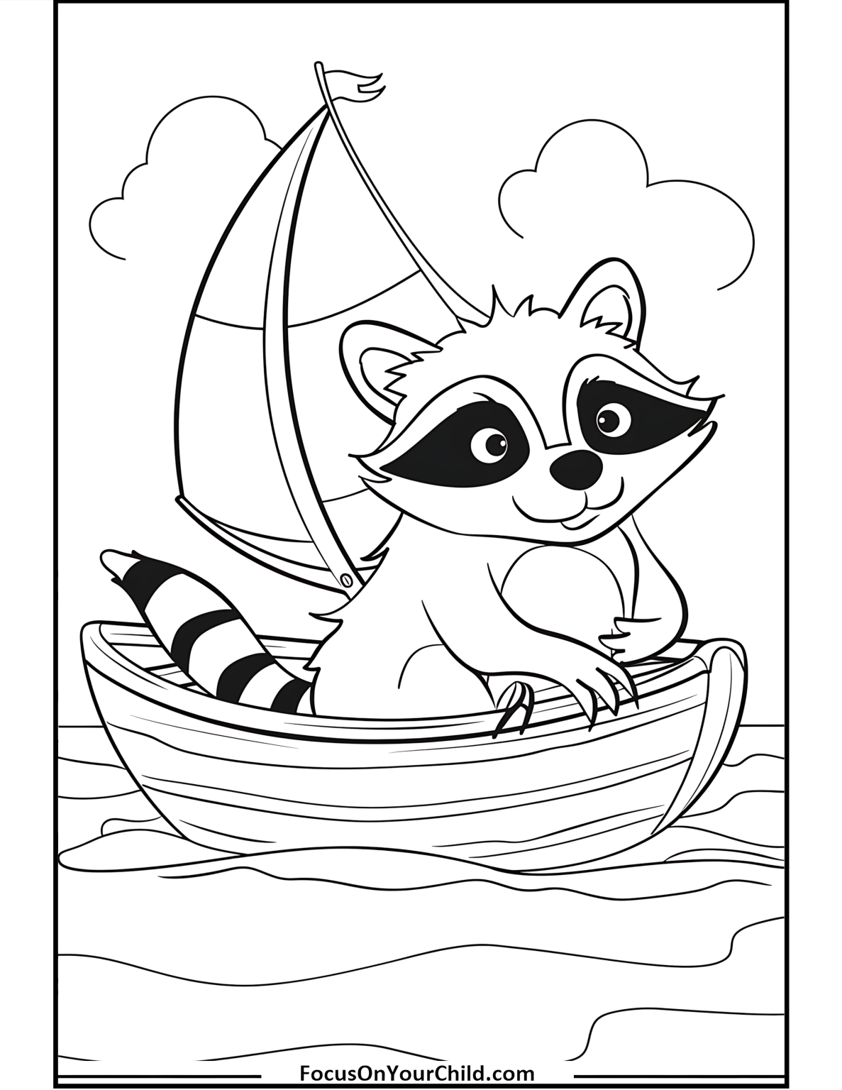 50+ Raccoon Coloring Pages (Free PDF Printables)