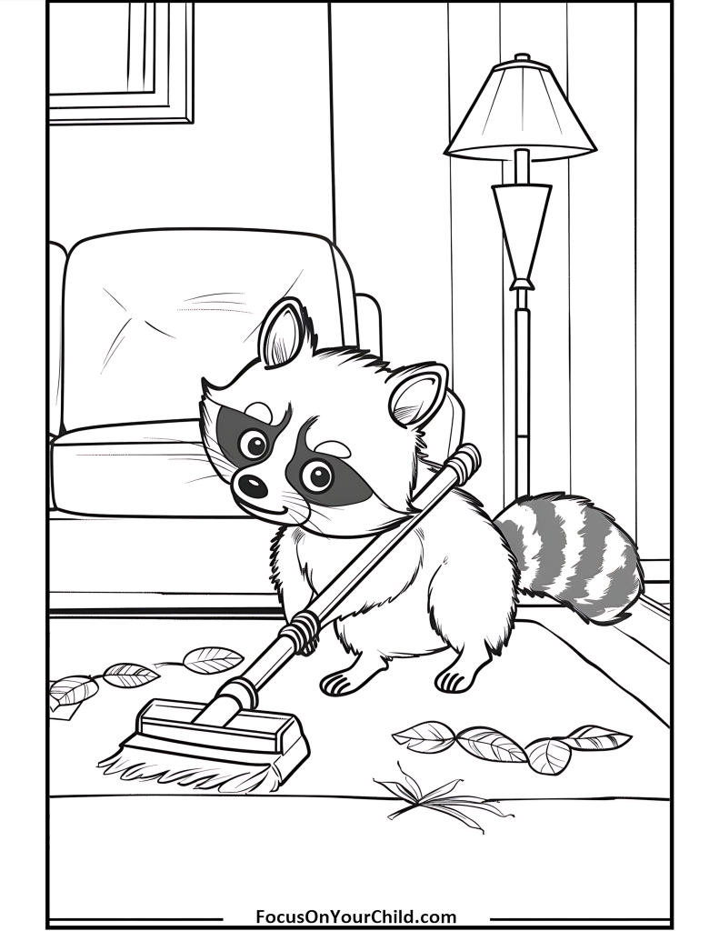 50+ Raccoon Coloring Pages (Free PDF Printables)