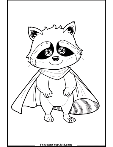 50+ Raccoon Coloring Pages (Free PDF Printables)