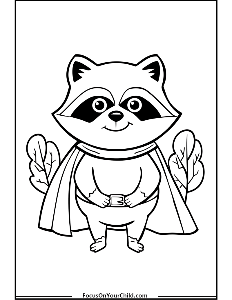 50+ Raccoon Coloring Pages (Free PDF Printables)