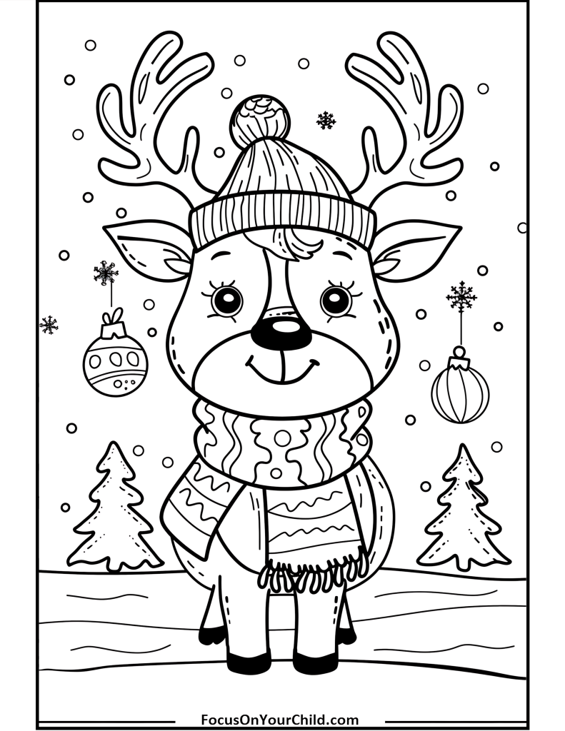50+ Christmas Coloring Pages (Free PDF Printables)