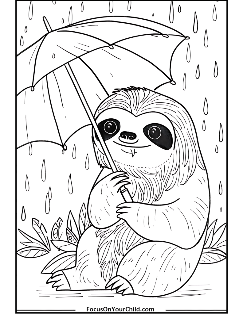 50+ Sloth Coloring Pages (Free PDF Printables)