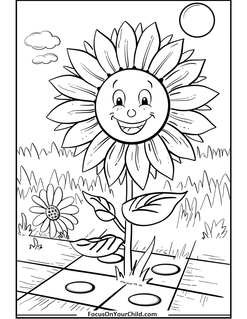 50+ Sunflower Coloring Pages (Free PDF Printables)
