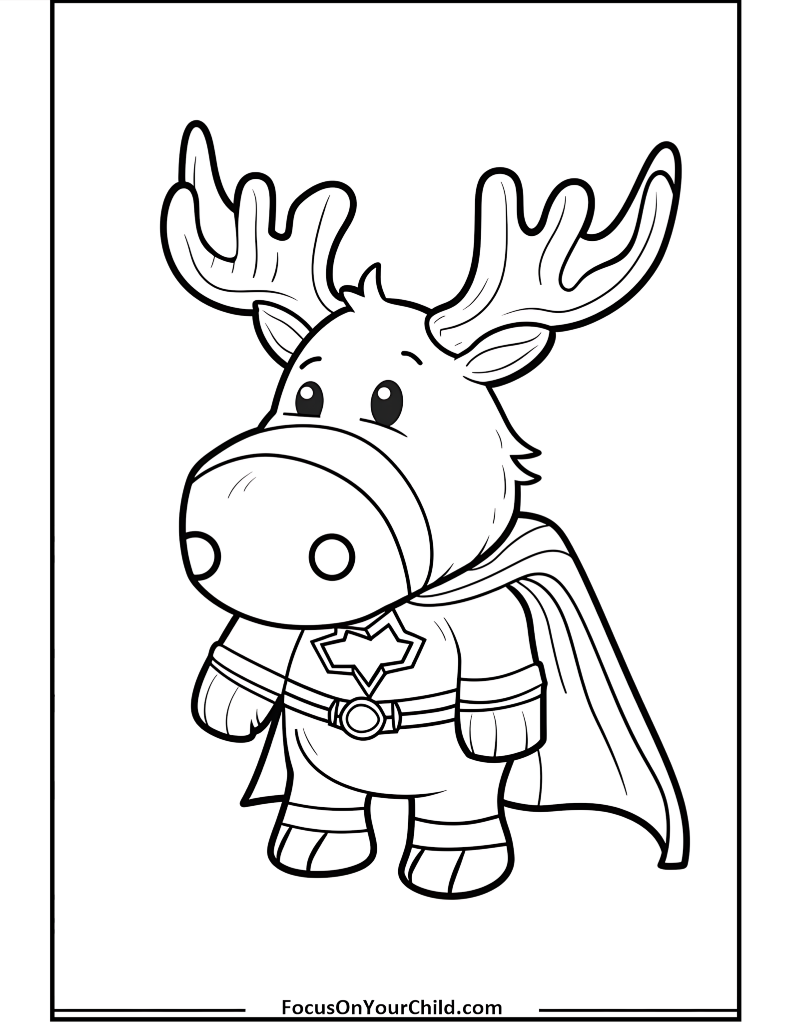 50+ Moose Coloring Pages (Free PDF Printables)