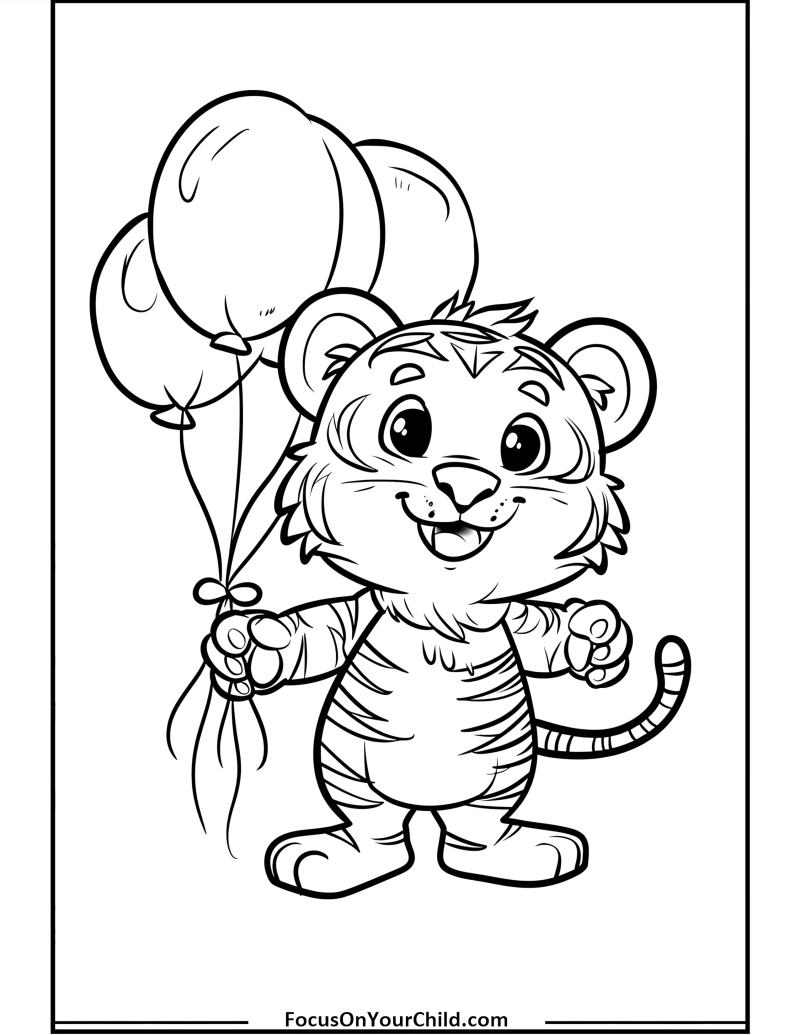 50+ Tiger Coloring Pages (Free PDF Printables)