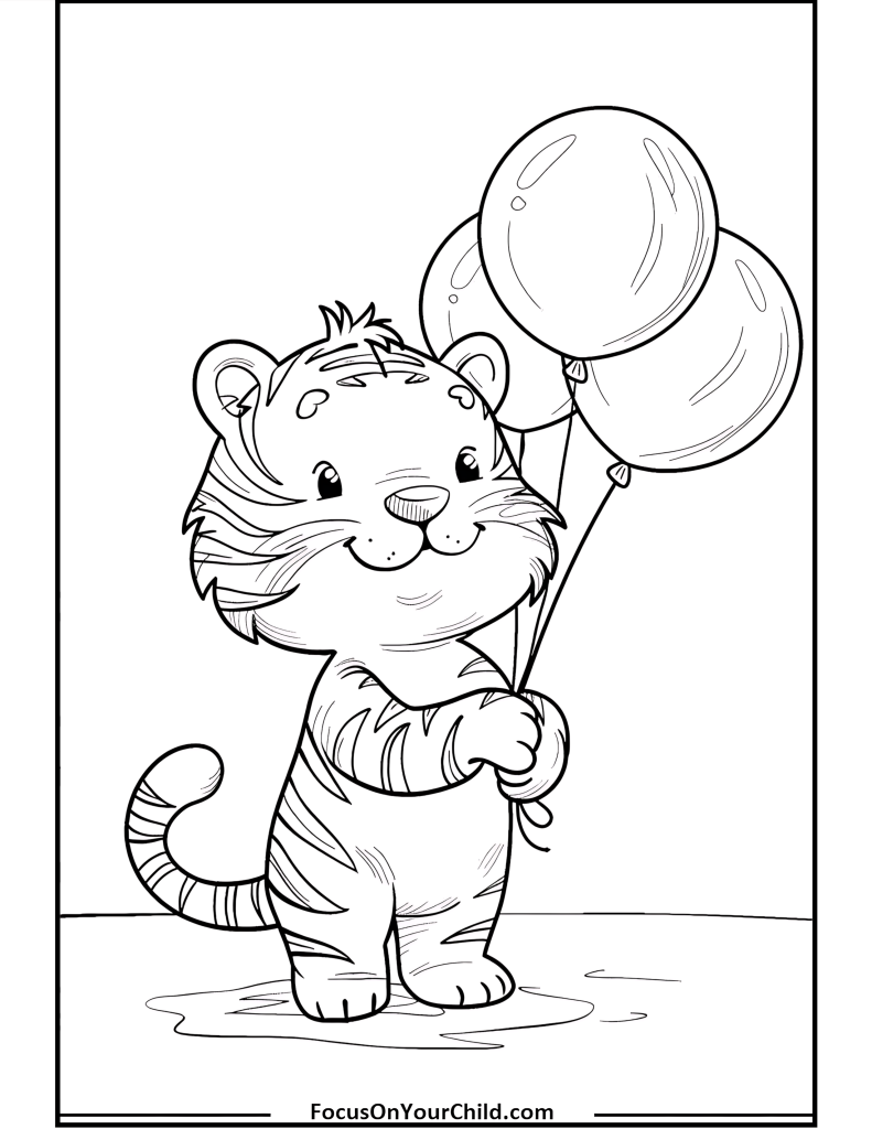 50+ Tiger Coloring Pages (Free PDF Printables)