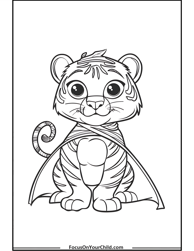 50+ Tiger Coloring Pages (Free PDF Printables)