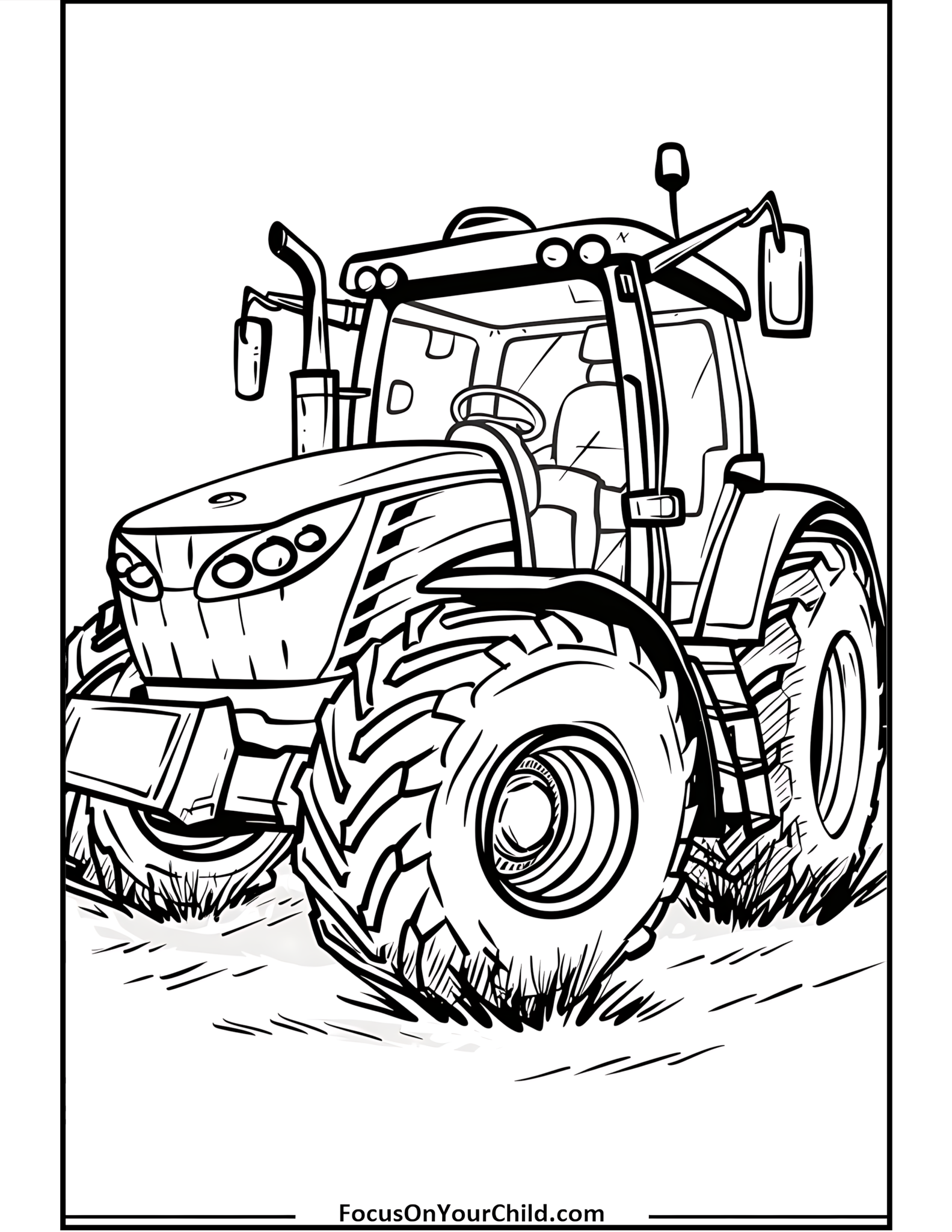 50+ Tractor Coloring Pages (Free PDF Printables)