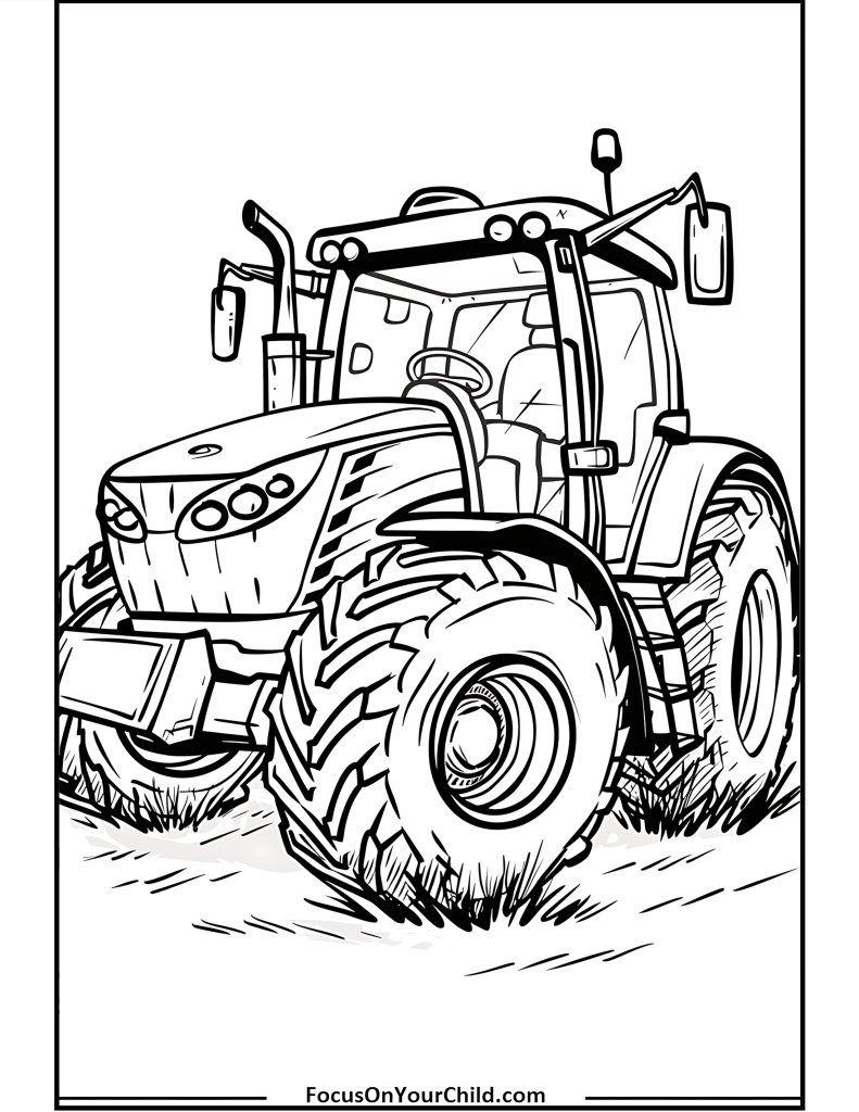50+ Tractor Coloring Pages (Free PDF Printables)