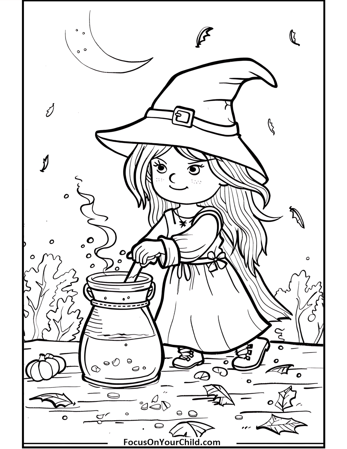 50+ Witch Coloring Pages (Free PDF Printables)