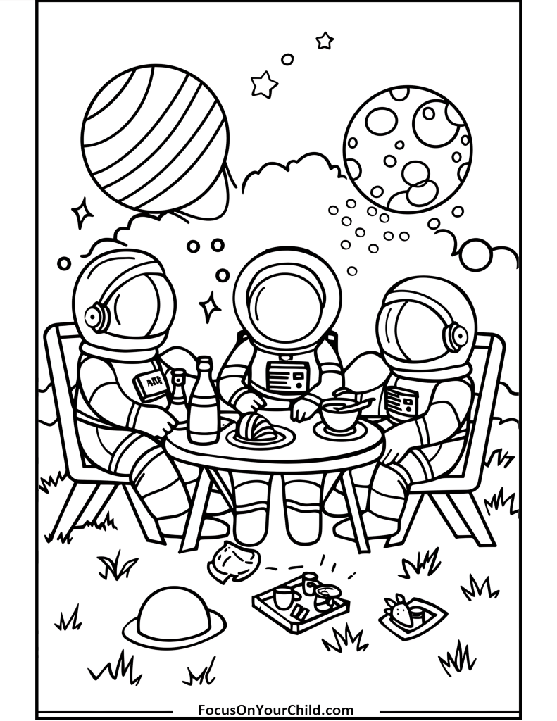 50+ Astronaut Coloring Pages (Free PDF Printables)