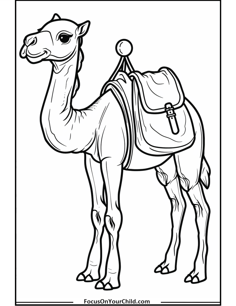 50+ Camel Coloring Pages (Free PDF Printables)