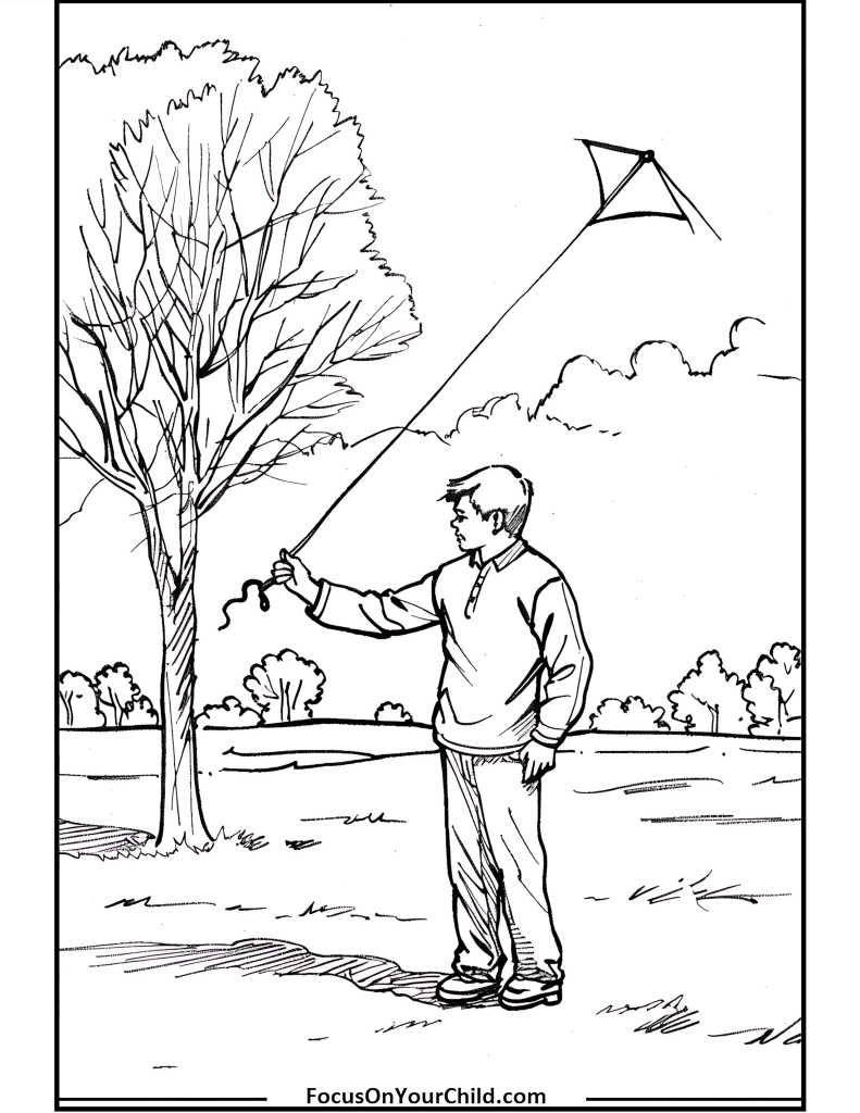 50+ Kite Coloring Pages (Free PDF Printables)