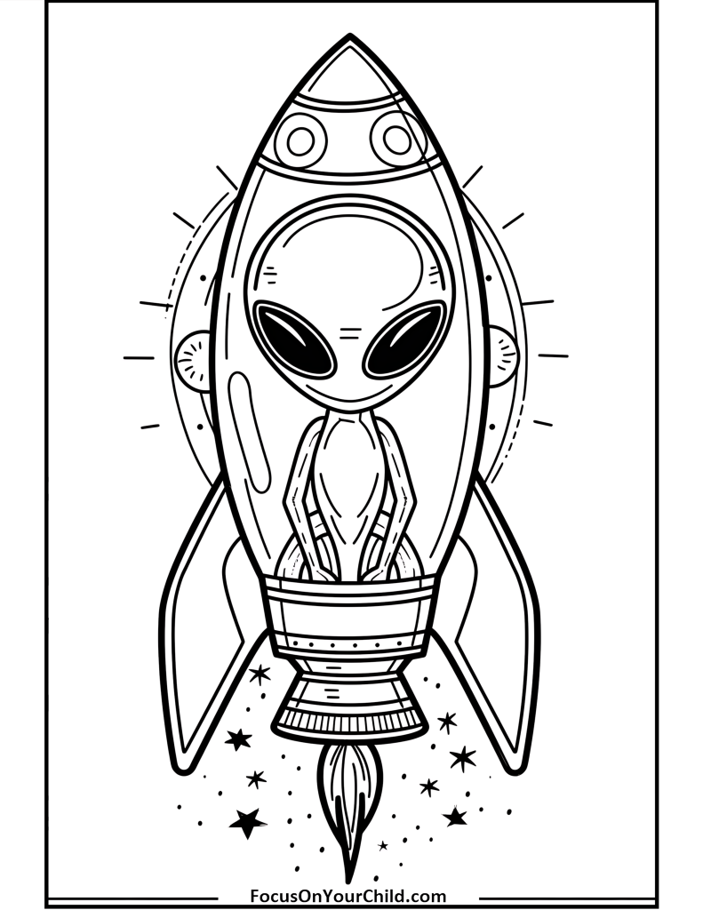 50+ Alien Coloring Pages (Free PDF Printables)