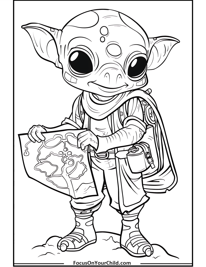 50+ Alien Coloring Pages (Free PDF Printables)
