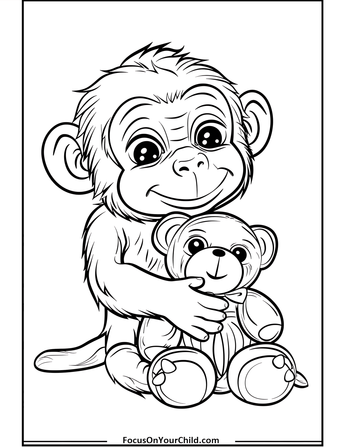 50+ Monkey Coloring Pages (Free PDF Printables)