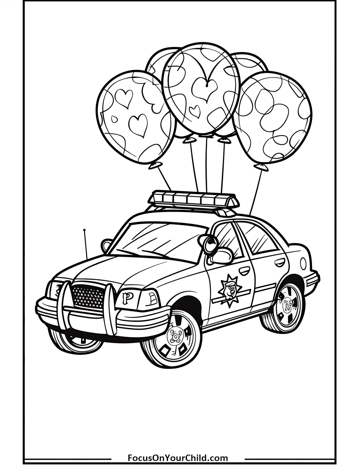 50+ Police Car Coloring Pages (Free PDF Printables)