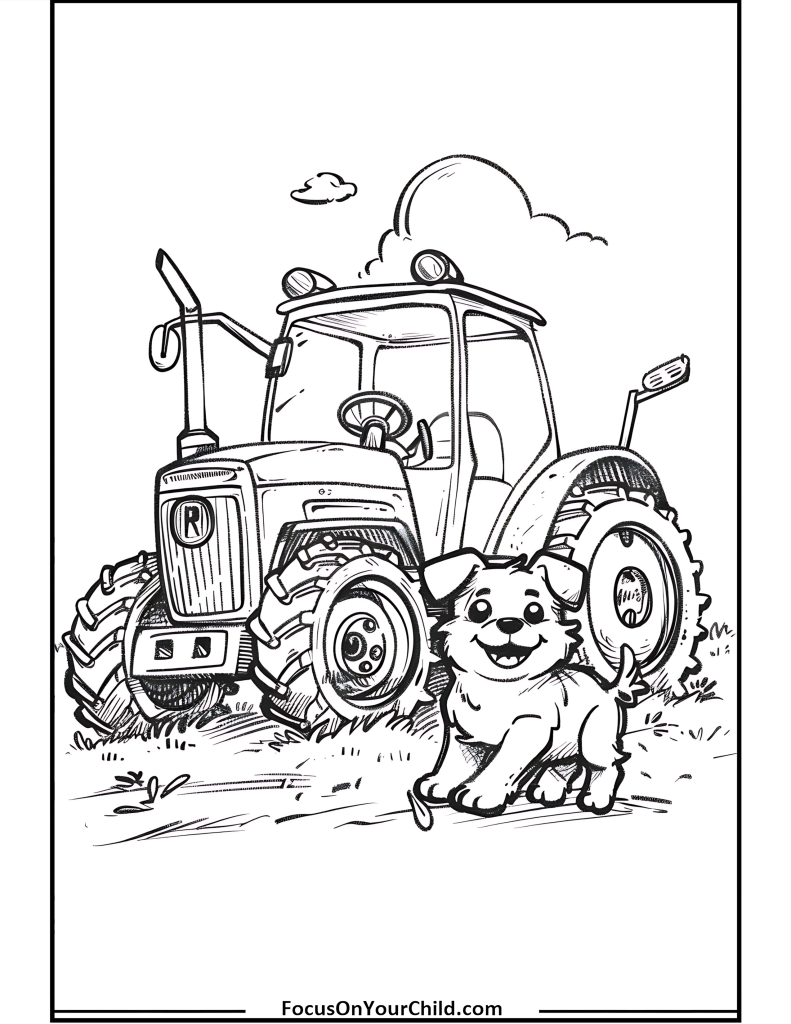 50+ Tractor Coloring Pages (Free PDF Printables)