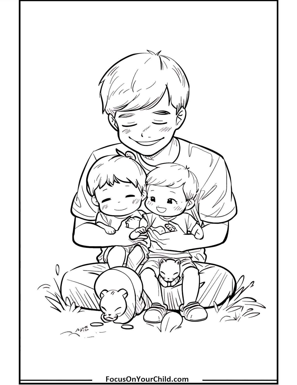 50+ Father's Day Coloring Pages (Free PDF Printables)