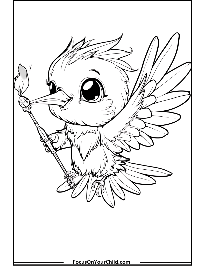 50+ Hummingbird Coloring Pages (Free PDF Printables)