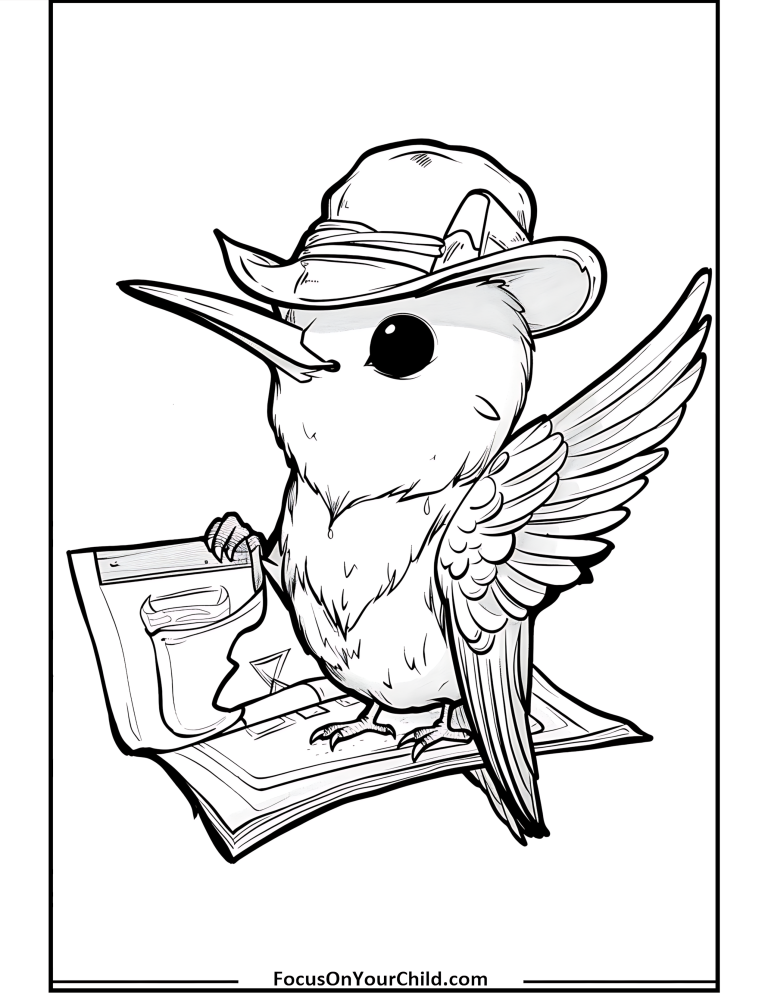 50+ Hummingbird Coloring Pages (Free PDF Printables)