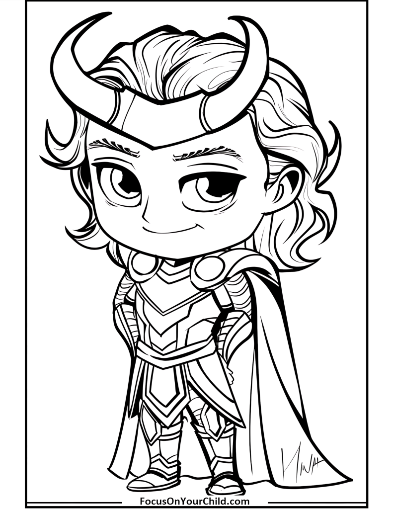 50+ Loki Coloring Pages (Free PDF Printables)