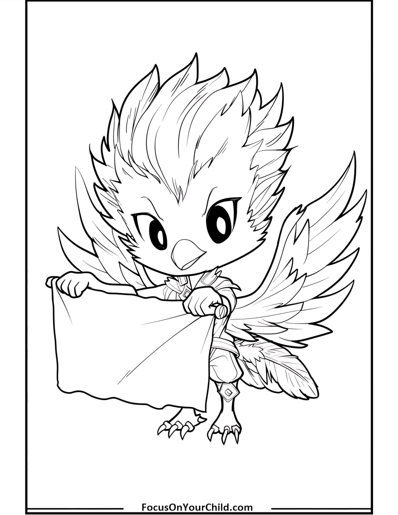 50+ Phoenix Coloring Pages (Free PDF Printables)