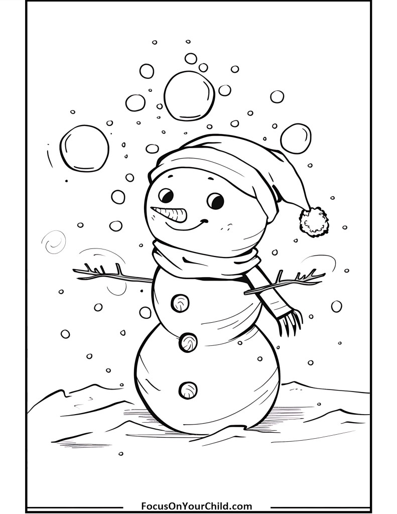 50+ Snowman Coloring Pages (Free PDF Printables)