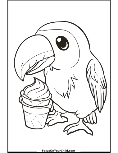 Creative Toucan Coloring Pages for Kids
