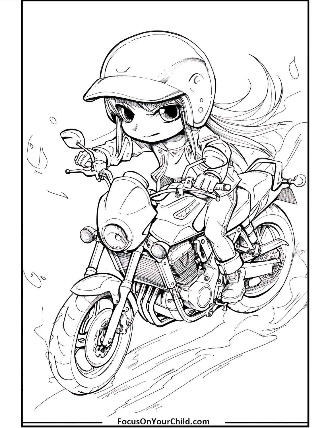 50+ Motorcycle Coloring Pages (Free PDF Printables)