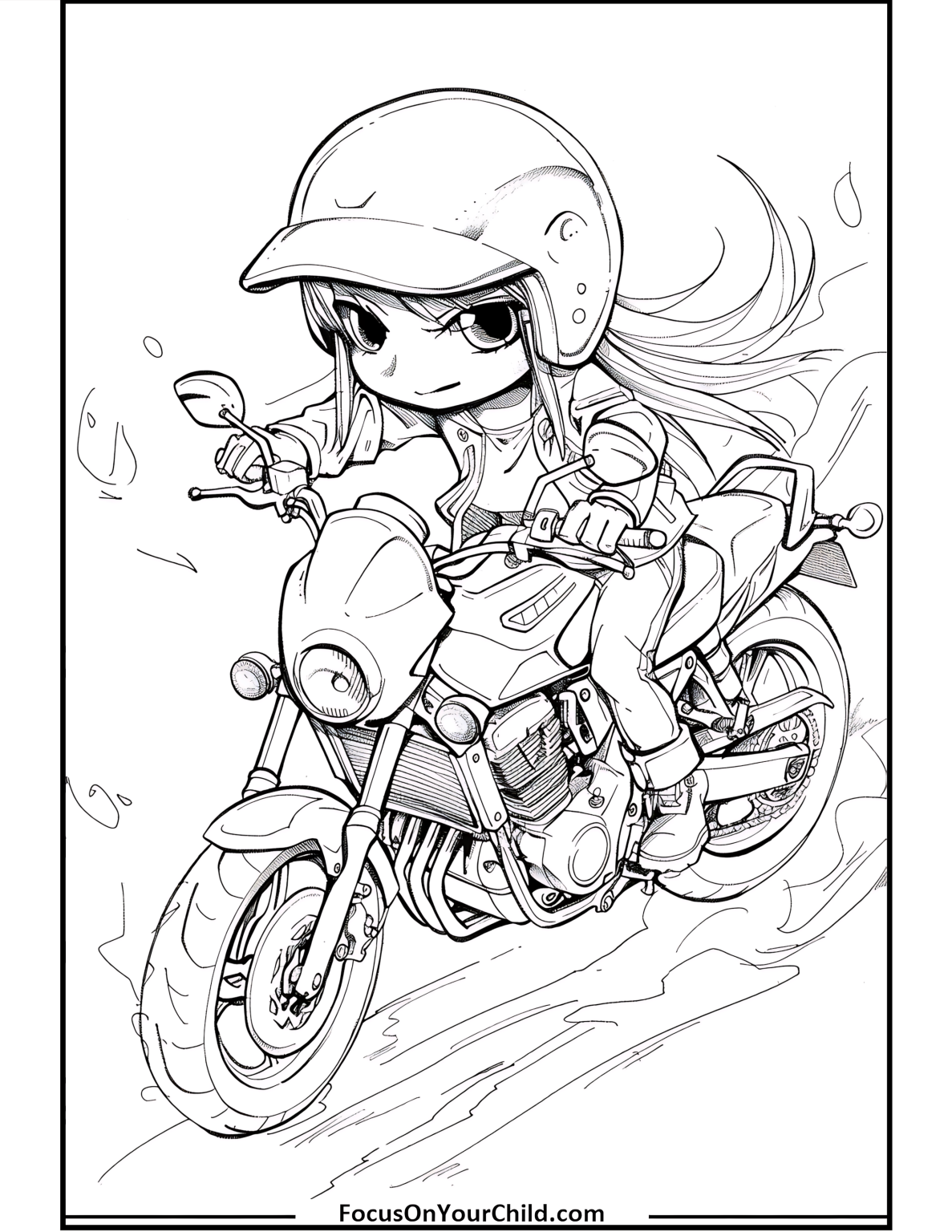 50+ Motorcycle Coloring Pages (Free PDF Printables)