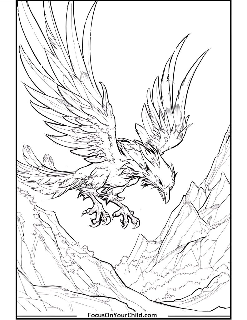 50+ Phoenix Coloring Pages (Free PDF Printables)