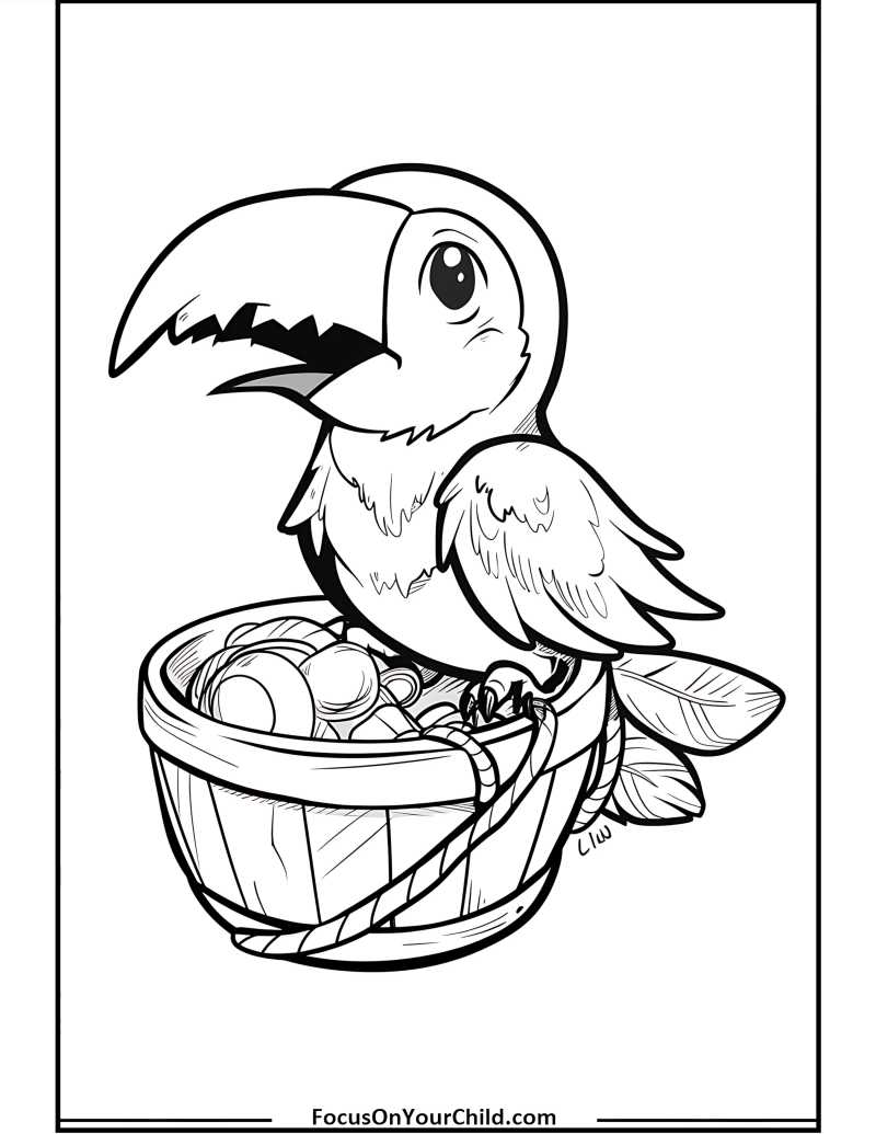Creative Toucan Coloring Pages for Kids