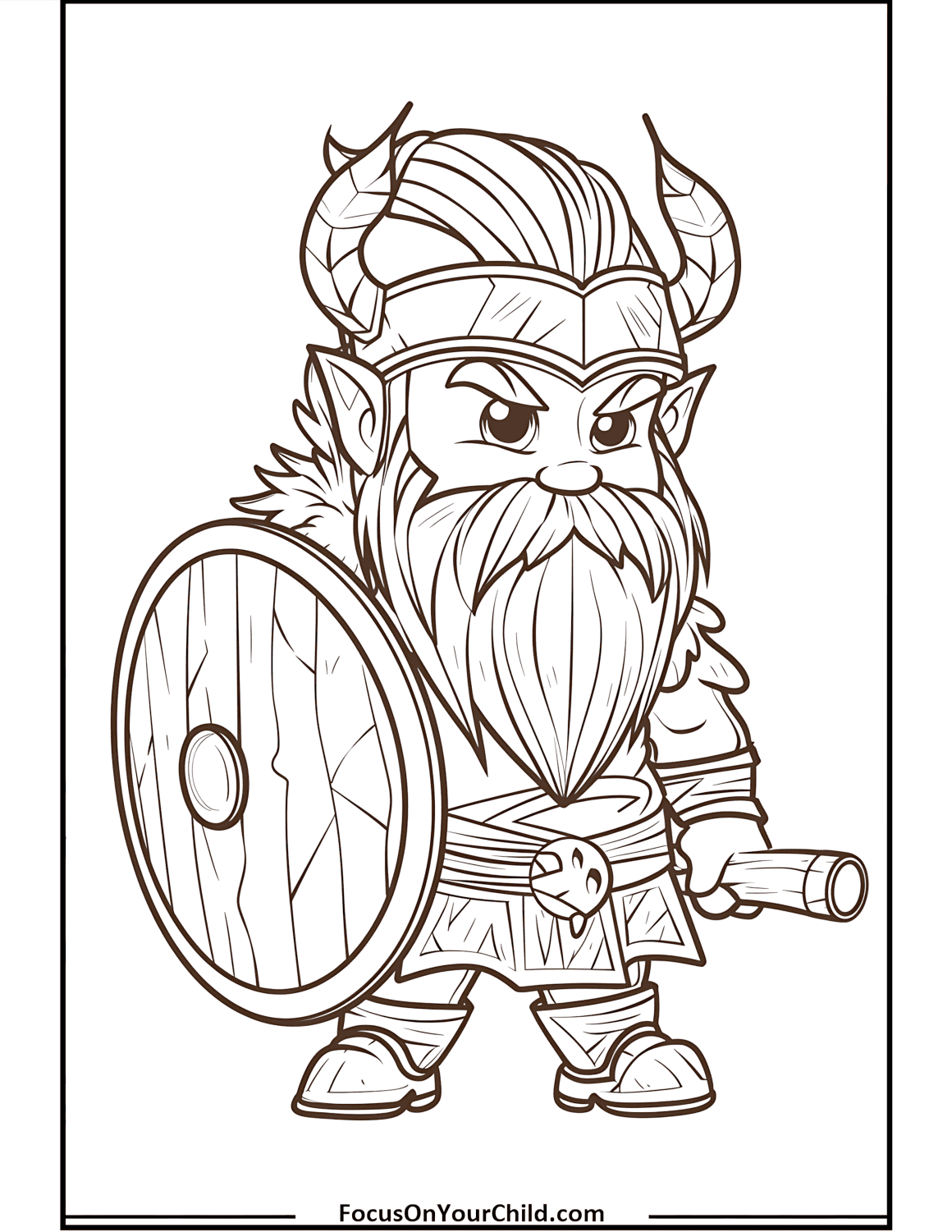 Creative Viking Coloring Pages for Kids