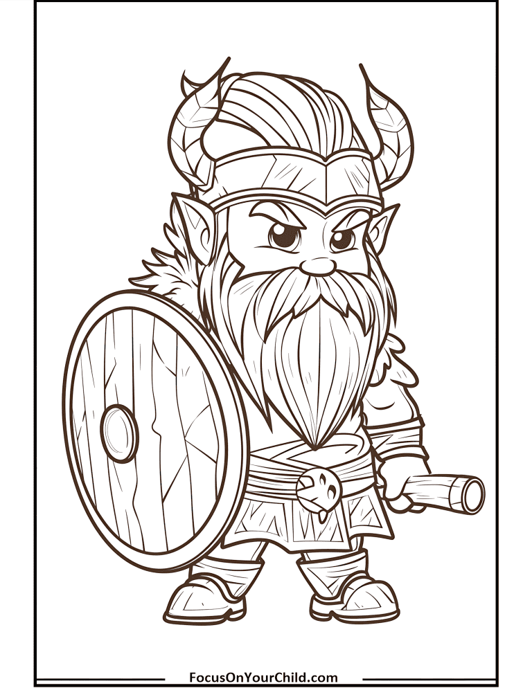 50+ Viking Coloring Pages (Free PDF Printables)